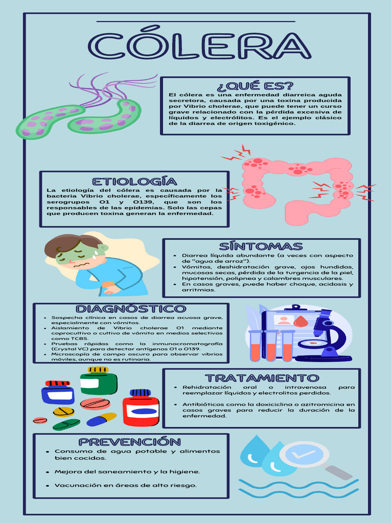 Tratamiento y diagnóstico del cólera | PDF