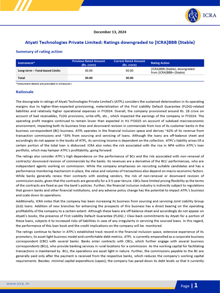 Atyati Technologies Private Limited | PDF | Banks | Loans