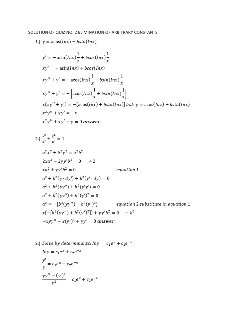 Solution Quiz 2 | PDF