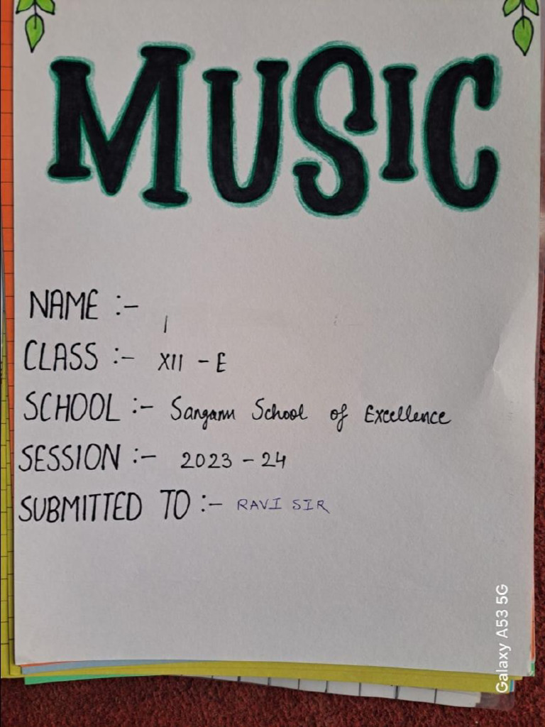 Music Project File | PDF