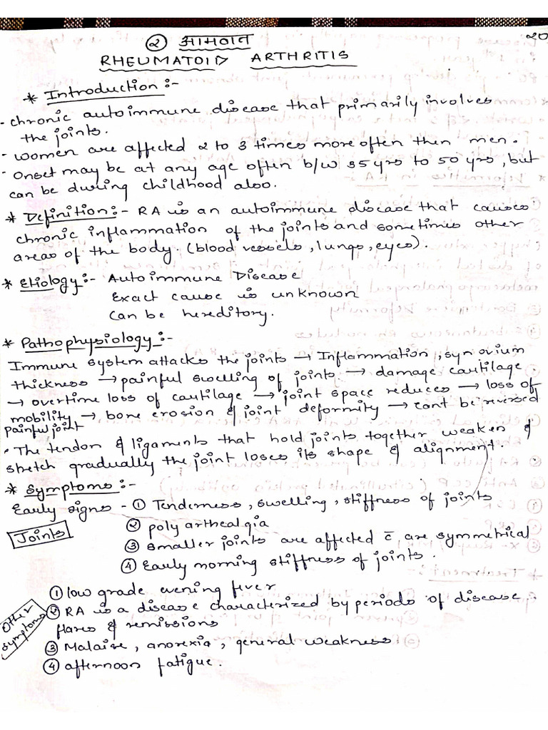 Amavata (Rheumatoid Arthritis) | PDF