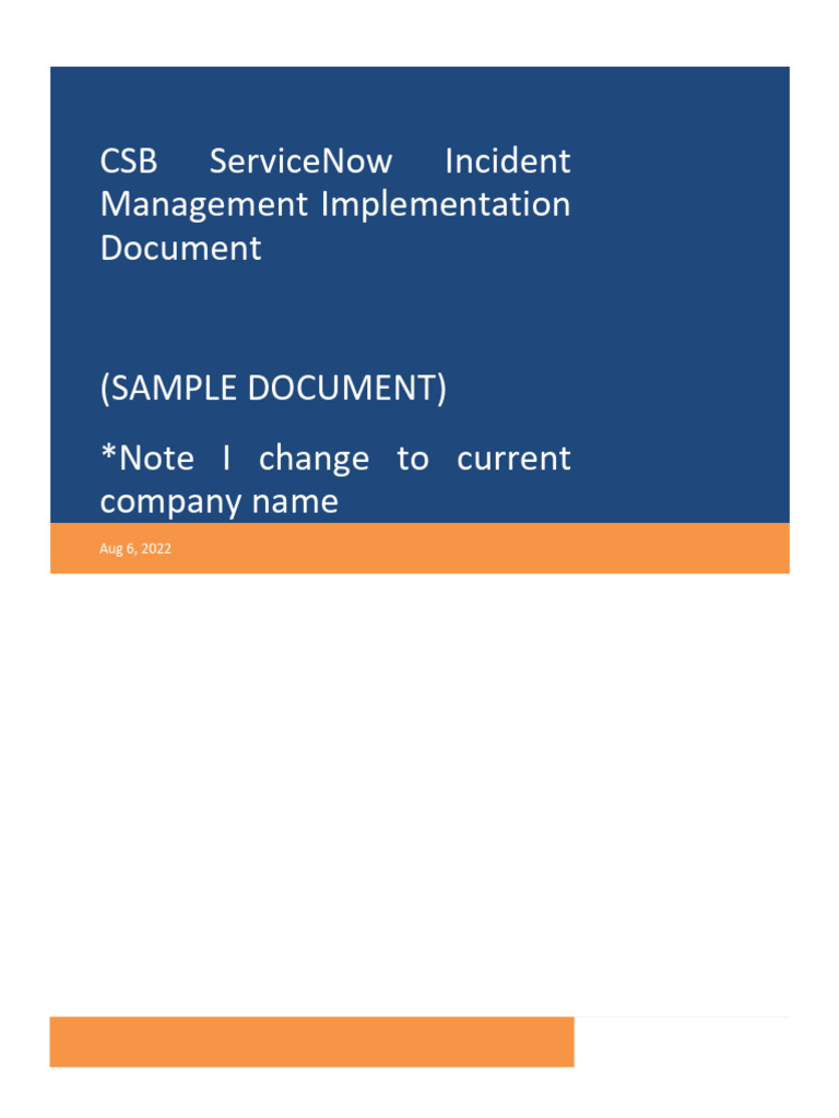 ServiceNow Incident Management Guide | PDF | Service Level Agreement ...