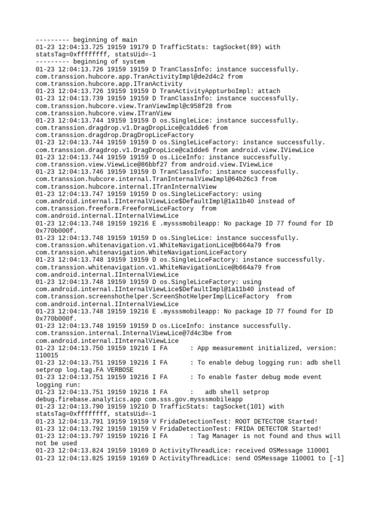 Mobile App Debug Log Analysis | PDF | Software Development | Software