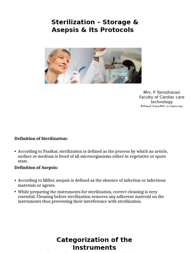 Sterilization Basics | PDF | Sterilization (Microbiology) | Disinfectant