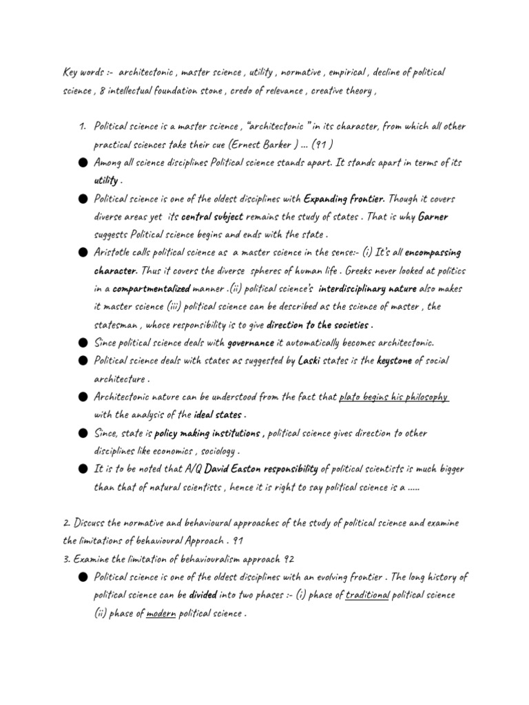 Political Theory - Meaning and Approaches | PDF | Empiricism | System