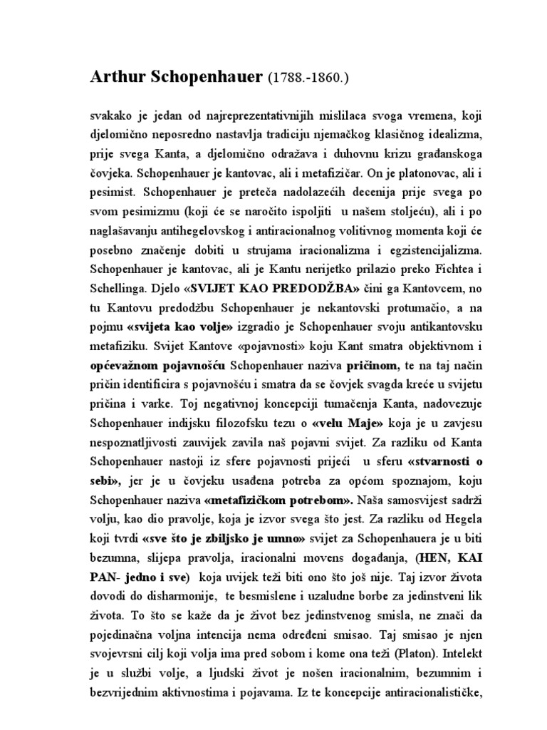 Arthur Schopenhauer