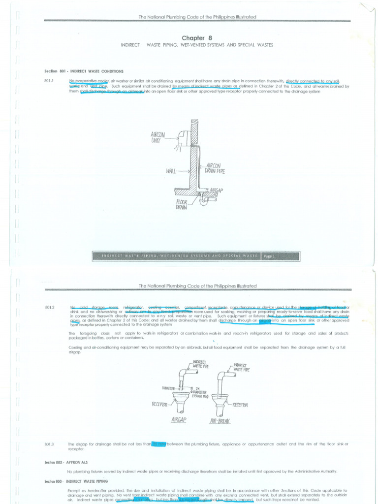 11. Chapter 8- Waste Piping, Wet Vented Systems and Special Wastes | PDF