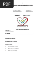 Grade 8 Term 4 Ems Question Paper | PDF | Debits And Credits | Banks