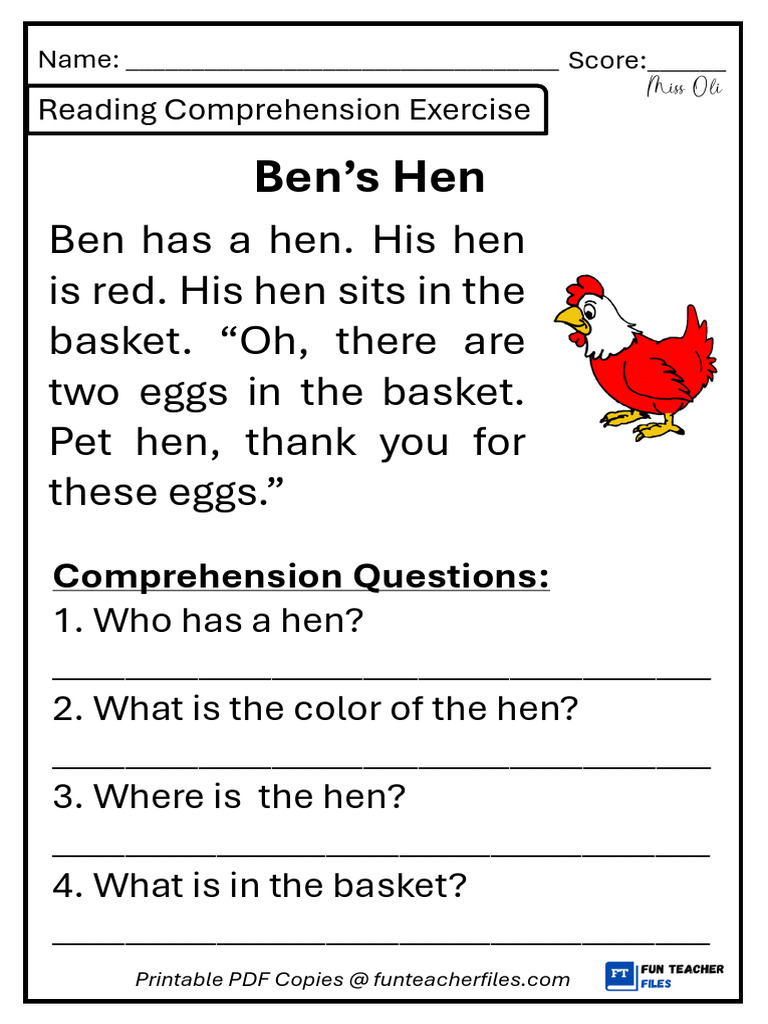 Reading Comprehension Exercises PDF | PDF