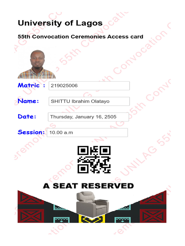 Convocation Invite_Print Slip | PDF