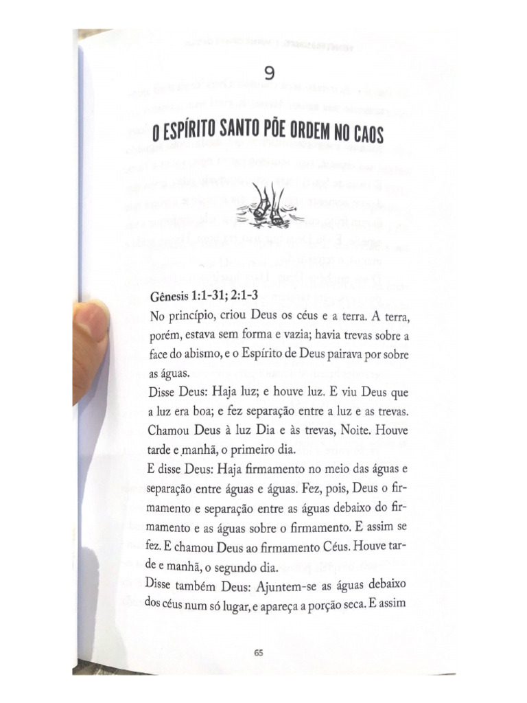 O Espírito Santo Põe Ordem No Caos | PDF