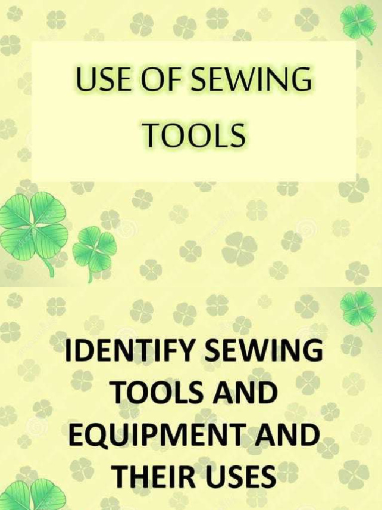 Pinning and Sewing Tool | PDF