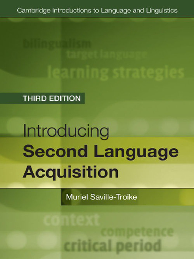 Introducing Second Language Acquisition - Compress | PDF | Second Language Acquisition | English ...