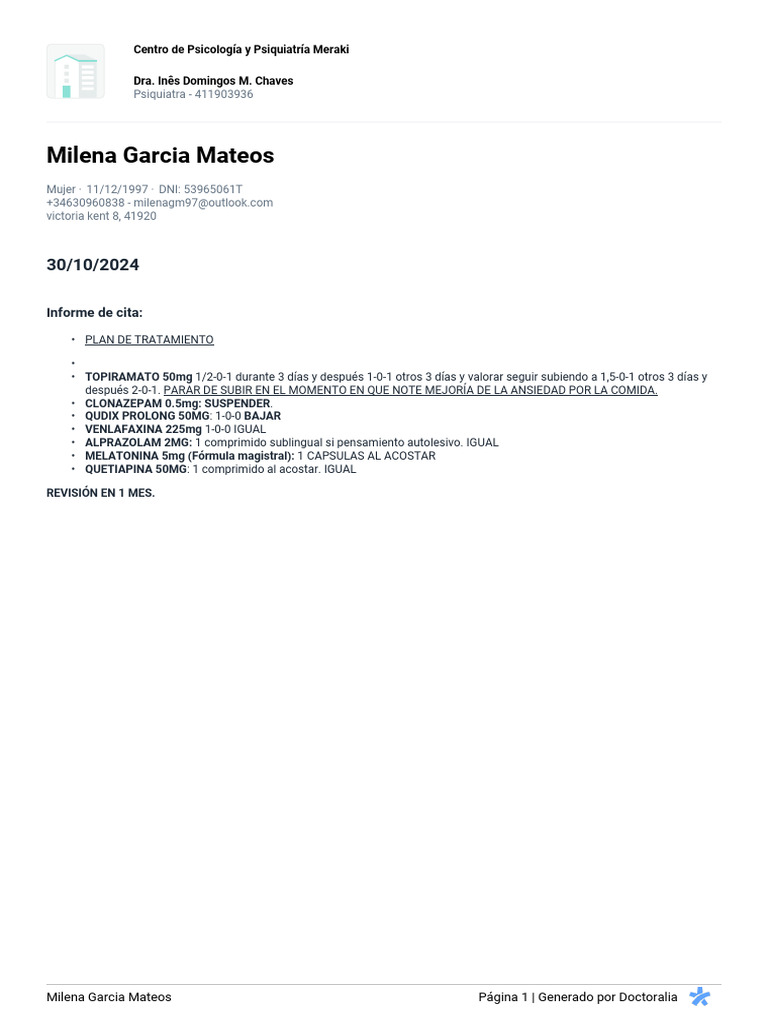 EpisodeSummary-Milena Garcia Mateos-202410300900 | PDF