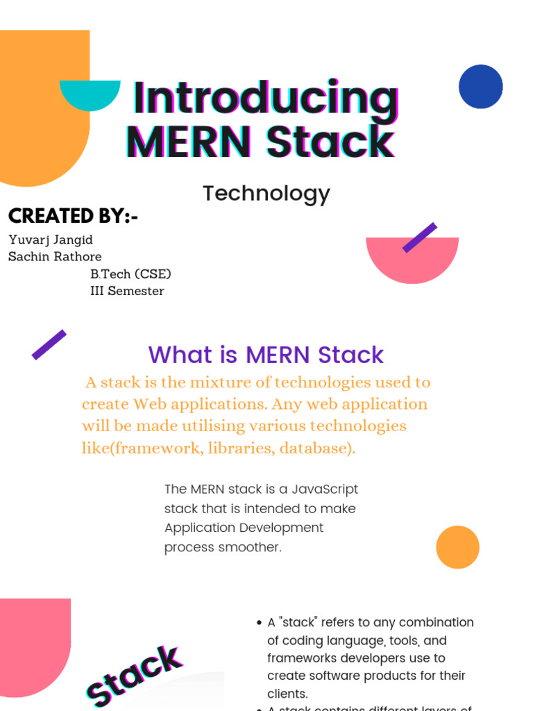 Colorful Minimalist Shapes Internal Pitch Deck Talking Presentation ...