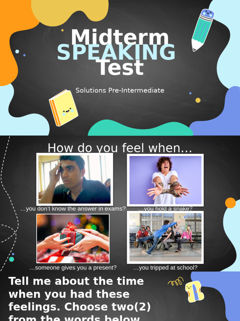 Midterm Speaking Test Questions | PDF