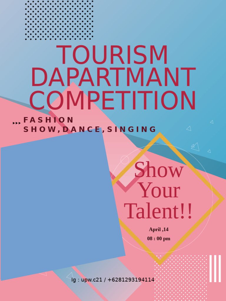 Contoh Flayers Tourism Dapartmant Competition | PDF