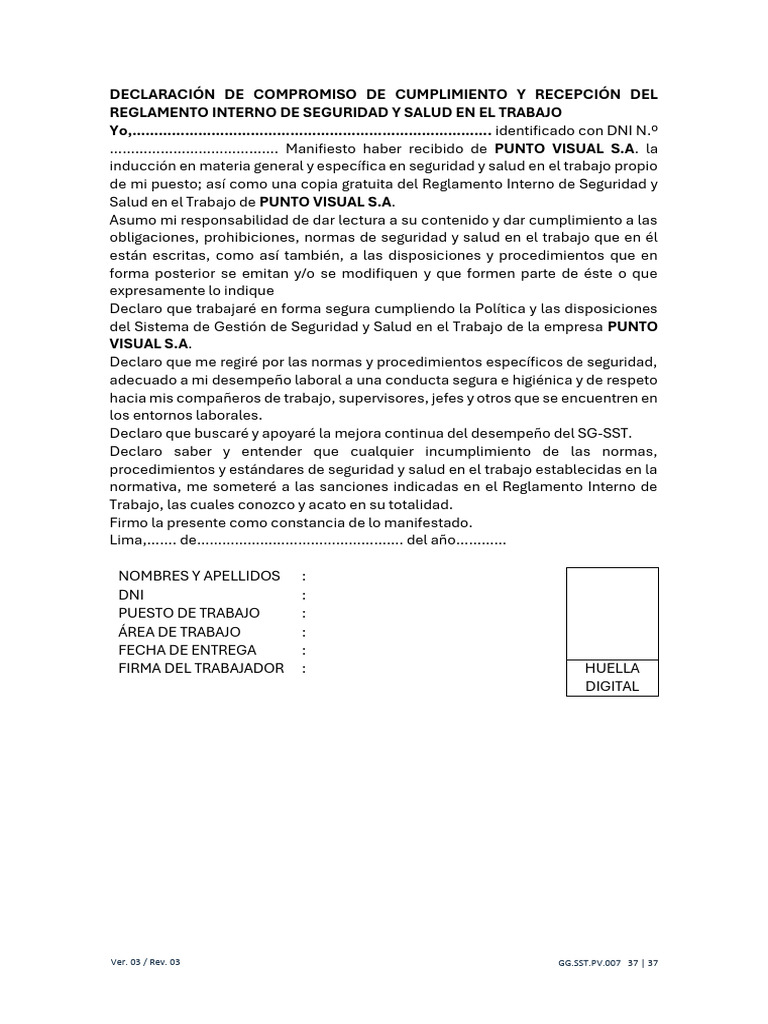 Acta de Entrega de Risst | PDF