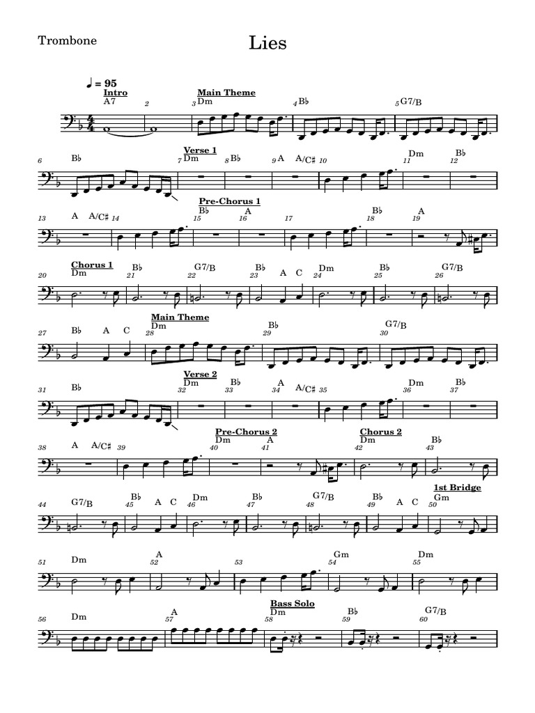 Lies | PDF | Song Structure | Vocal Music