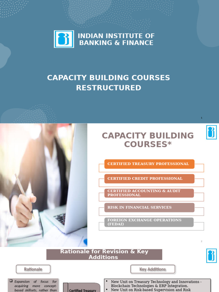 Capacity Building Courses | PDF | Banks | Risk