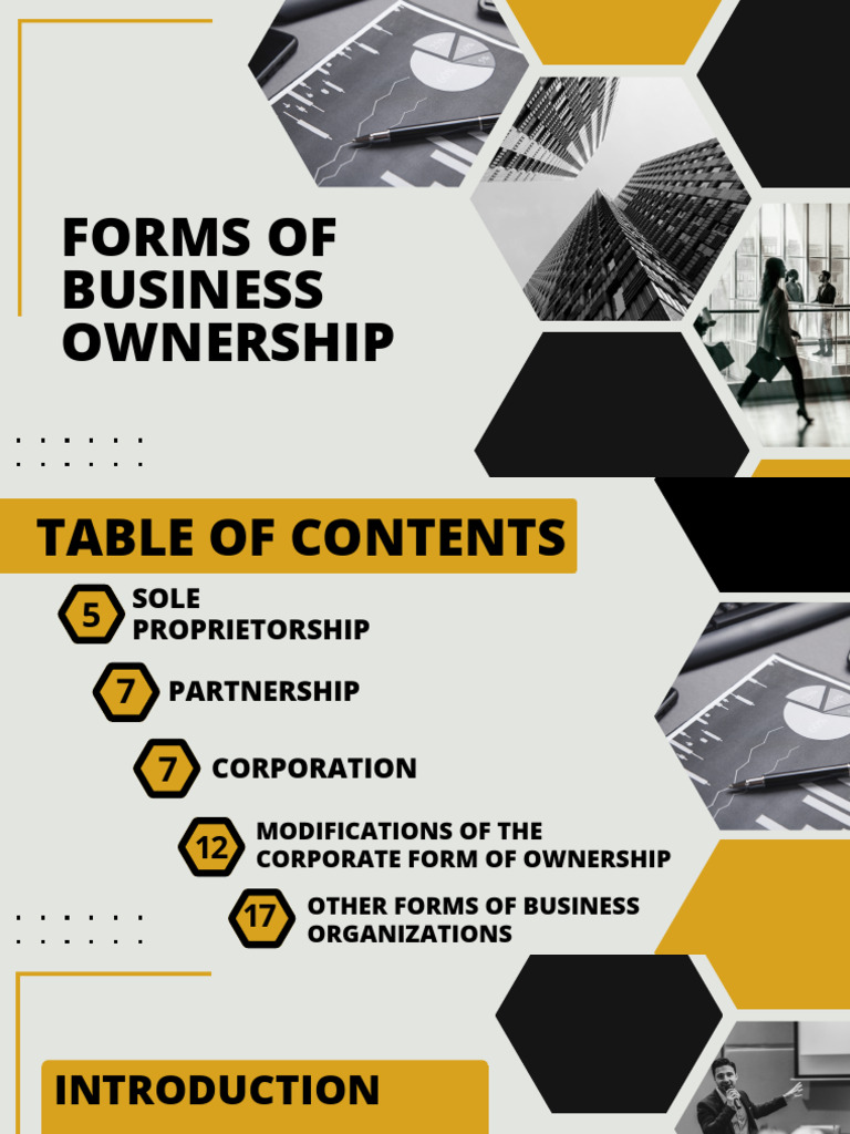 Types of Business Ownership Explained | PDF | Sole Proprietorship ...