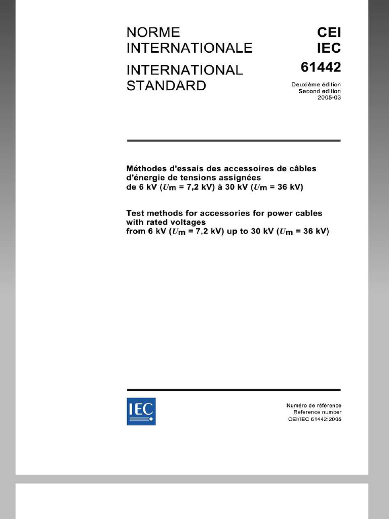 Iec 61442 2005 | PDF