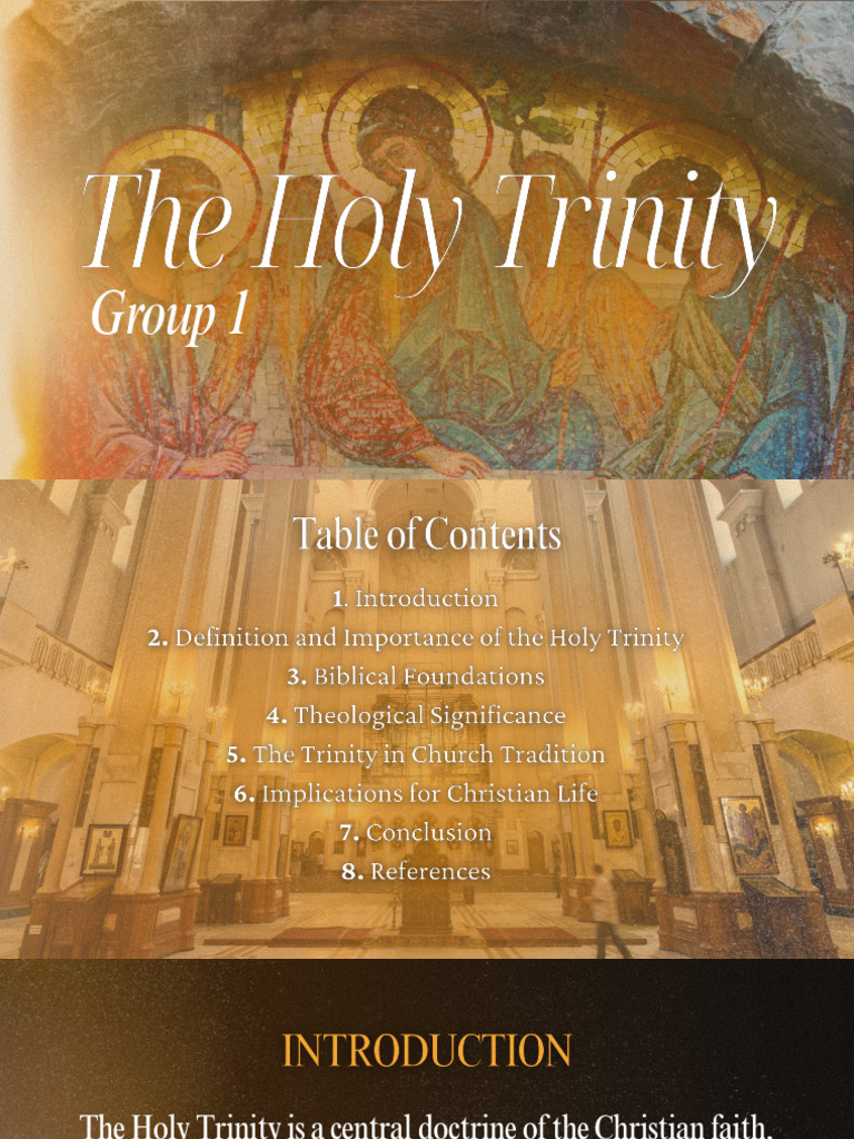 The Holy Trinity - Religious Education PDF | PDF