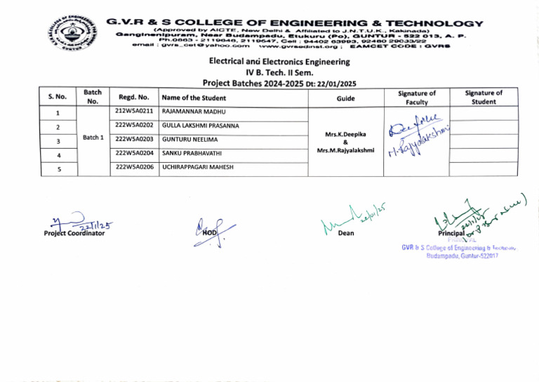 EEE Project Batch | PDF