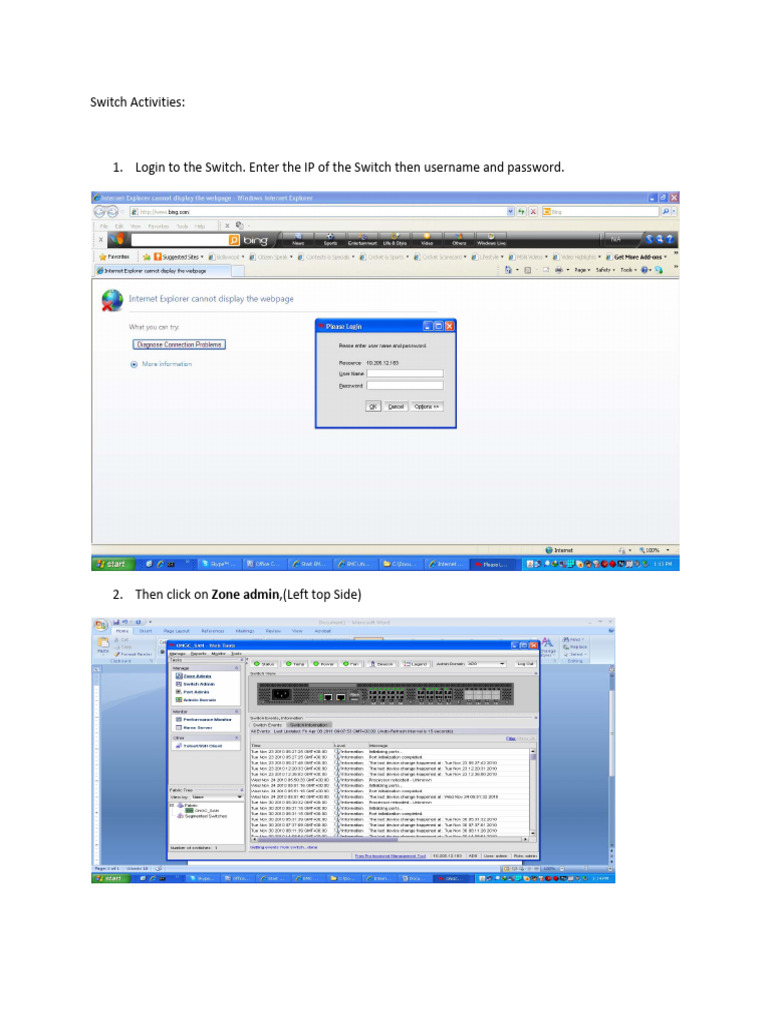 SAN Switch Zoneing GUI | PDF