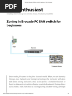 Zoning in Brocade FC SAN Switch For Beginners | PDF | Network Switch | Computer Network