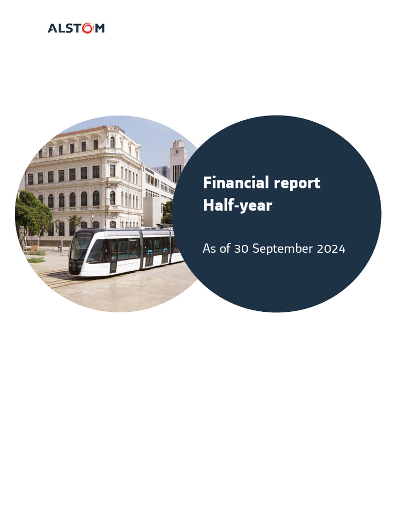 Alstom Half-Year Financial Report 2024 | PDF | Taxes | Train