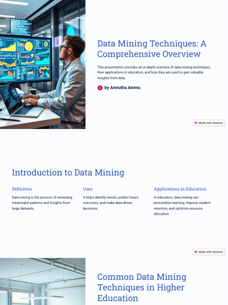 Data Mining Techniques A Comprehensive Overview | PDF | Statistics ...
