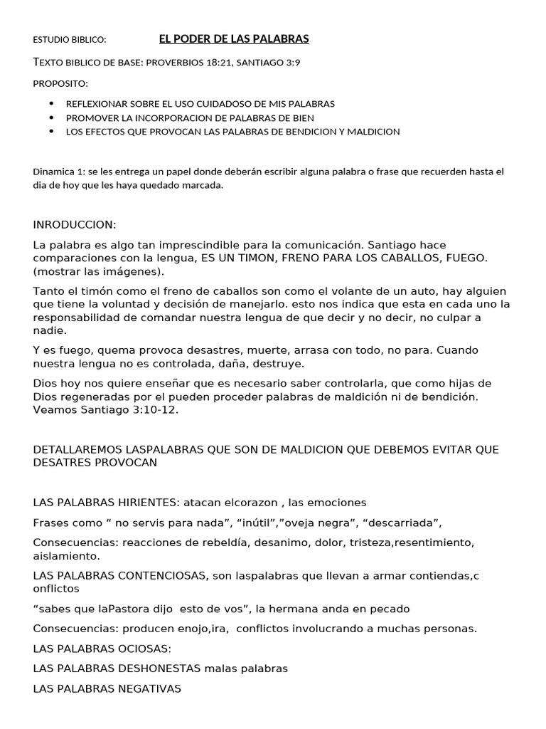 El Poder Transformador de las Palabras | PDF