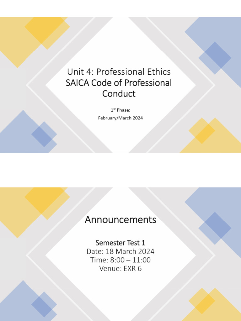 SAICA CPC slides | PDF | Experience | Knowledge