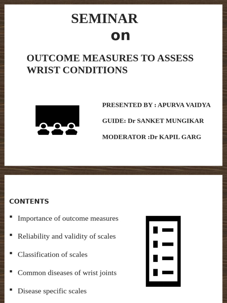 Wrist Outcome Measures | PDF | Carpal Tunnel Syndrome | Clinical Medicine