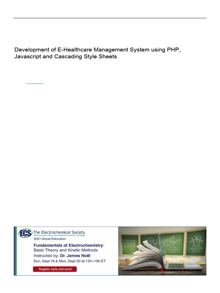 E-Healthcare Management System | PDF | Php | Health Care