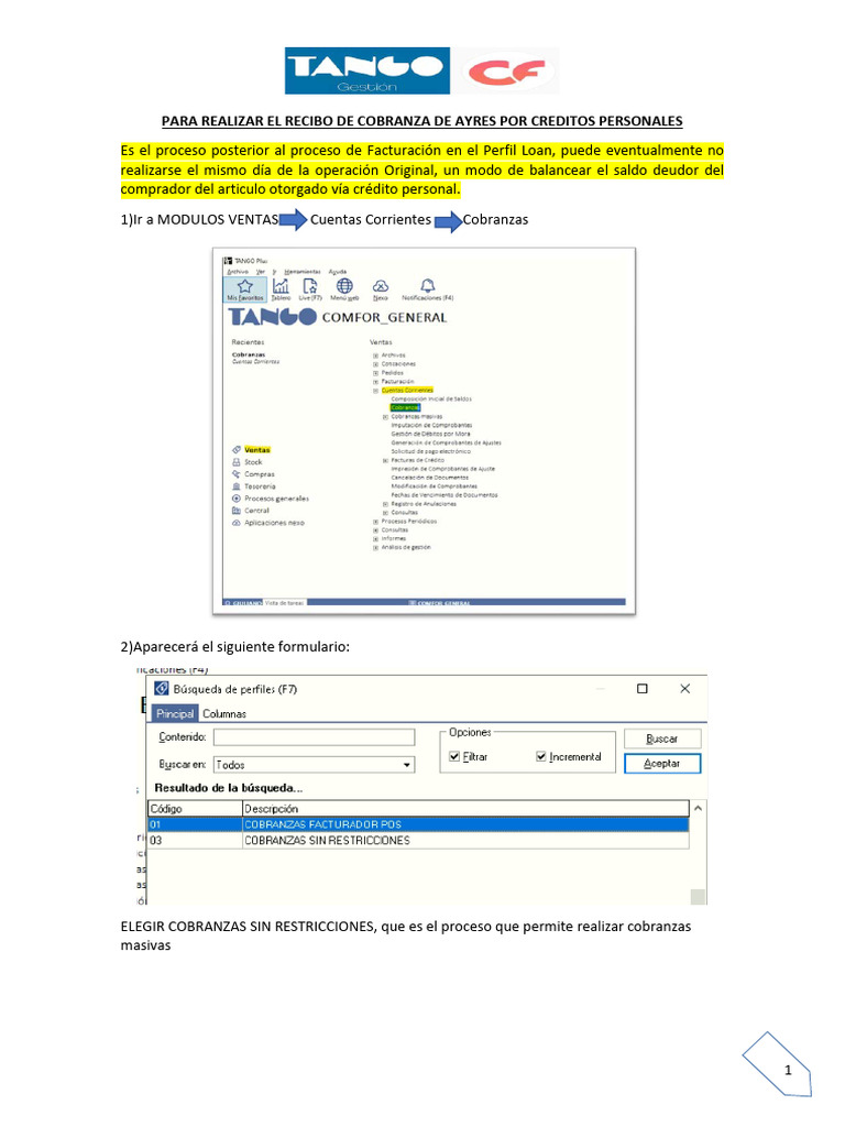Instructivo - Recibos de Cobranzas | PDF | Contabilidad