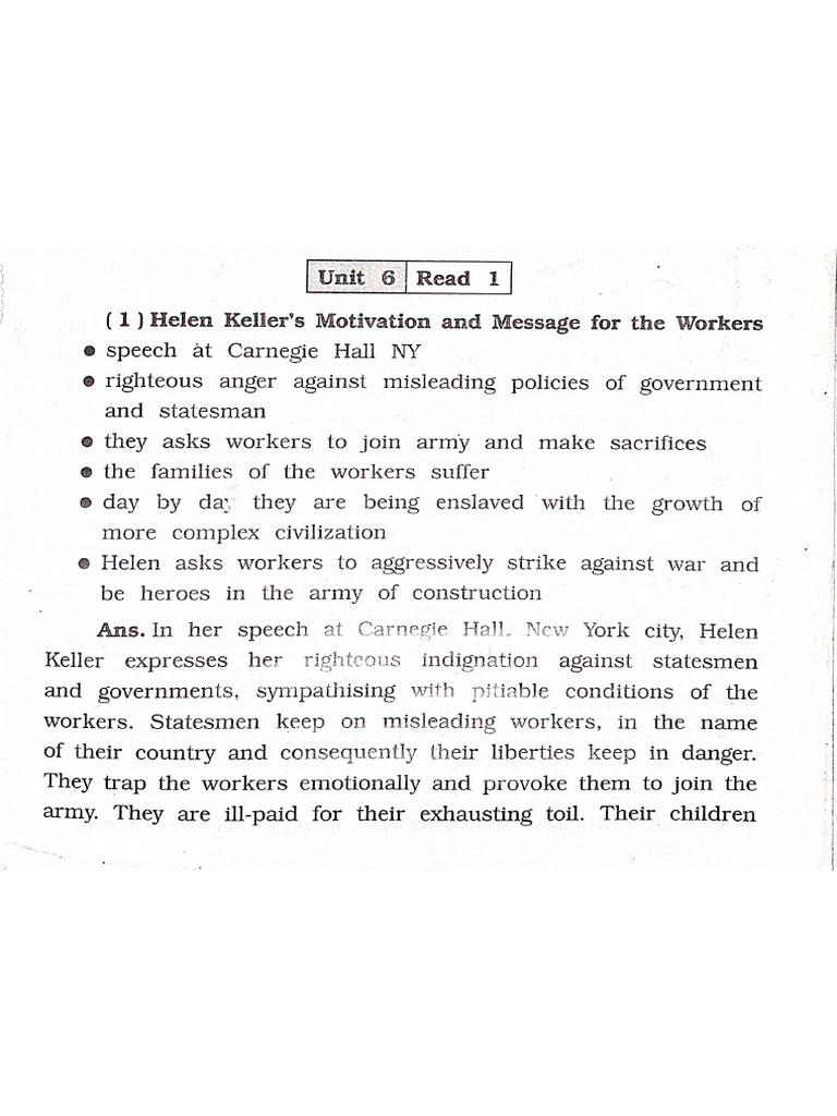 Short Notes Unit 6 To 10 | PDF