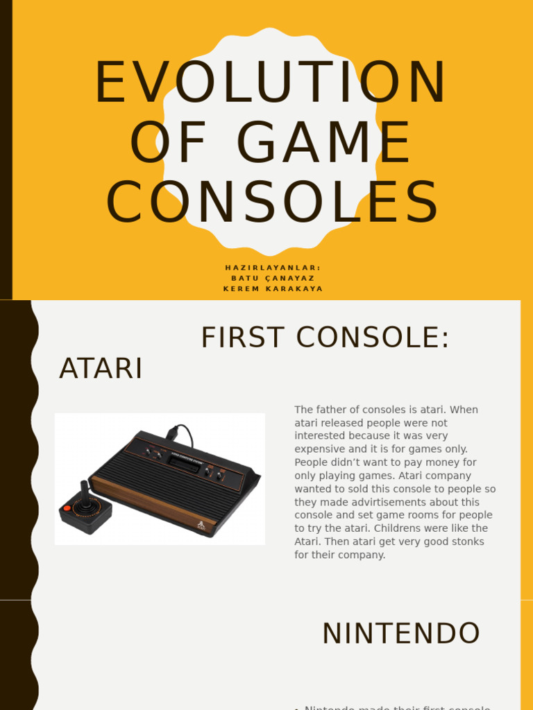 Evolution of Game Consoles Overview | PDF