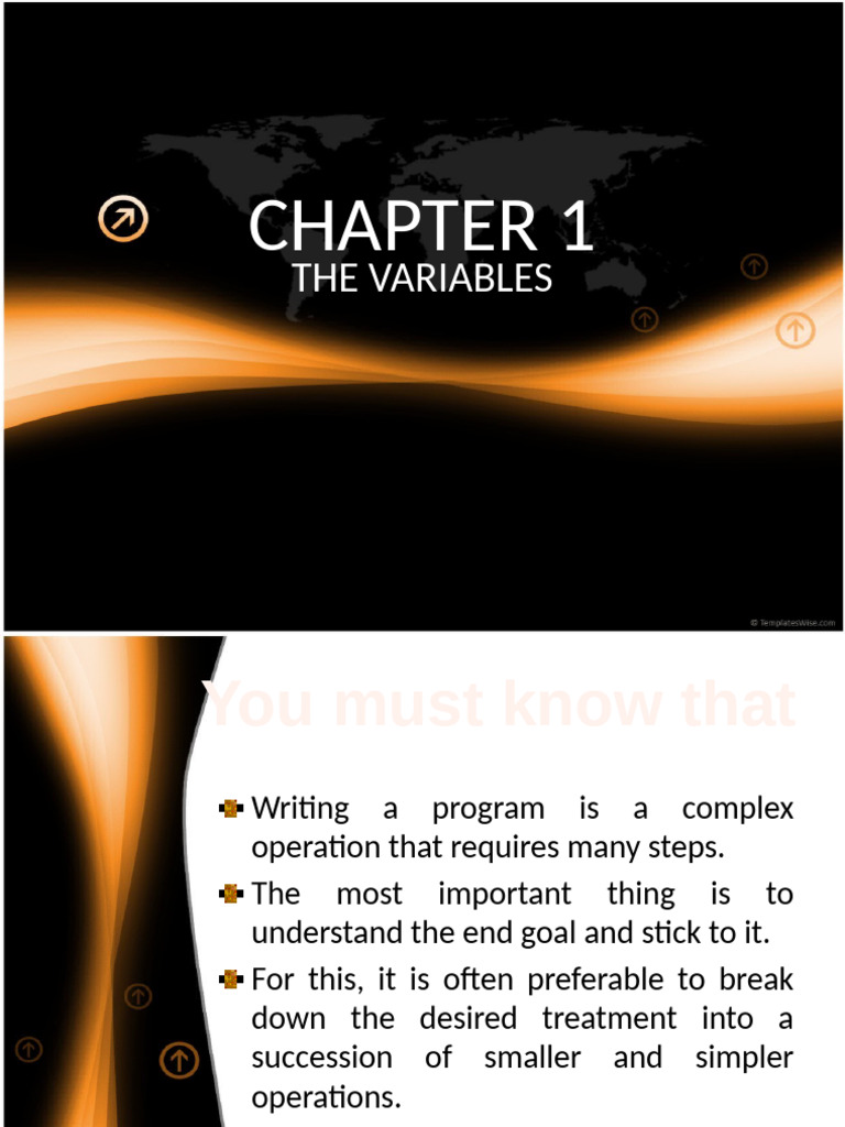 02 - CHAPITRE1 - Variables EN | PDF | Boolean Data Type | Data Type