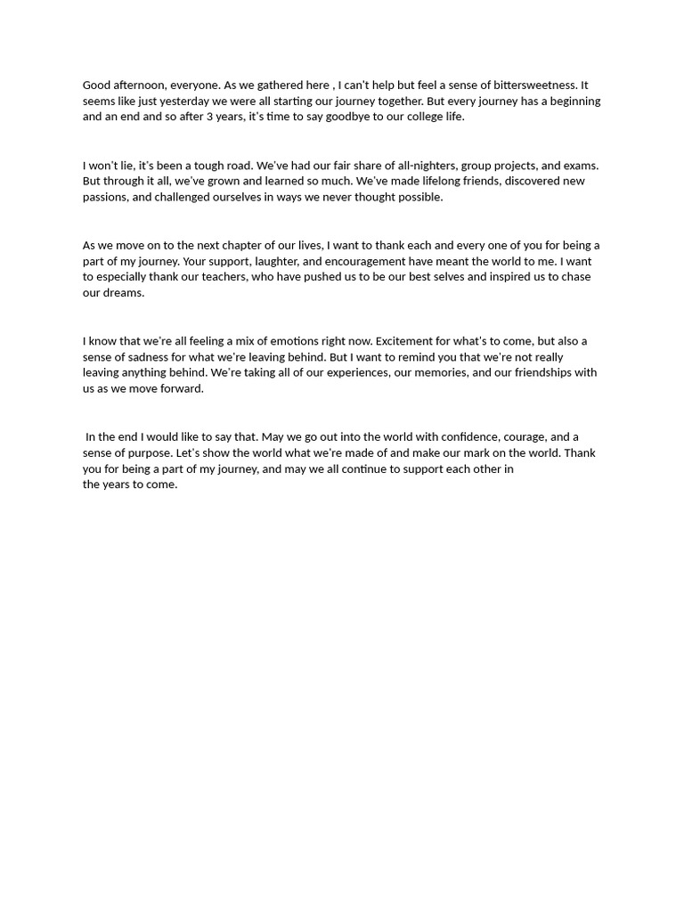 Farewell Speech | PDF