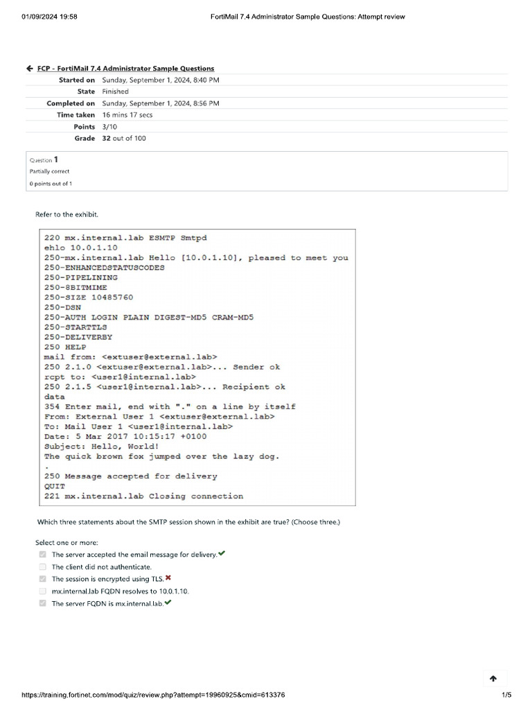 FortiMAIL Attemps | PDF