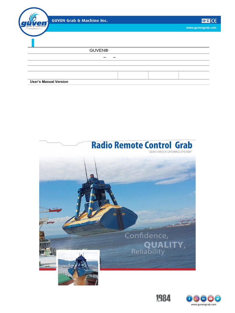 User's Manual For Guven Grabs of 16 CBM RRCG-16-7-USR-En-2021-A | PDF ...