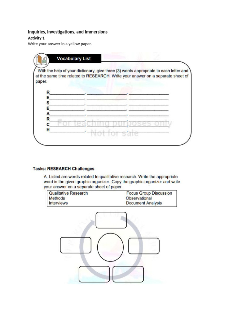 3Is Activity 1 | PDF