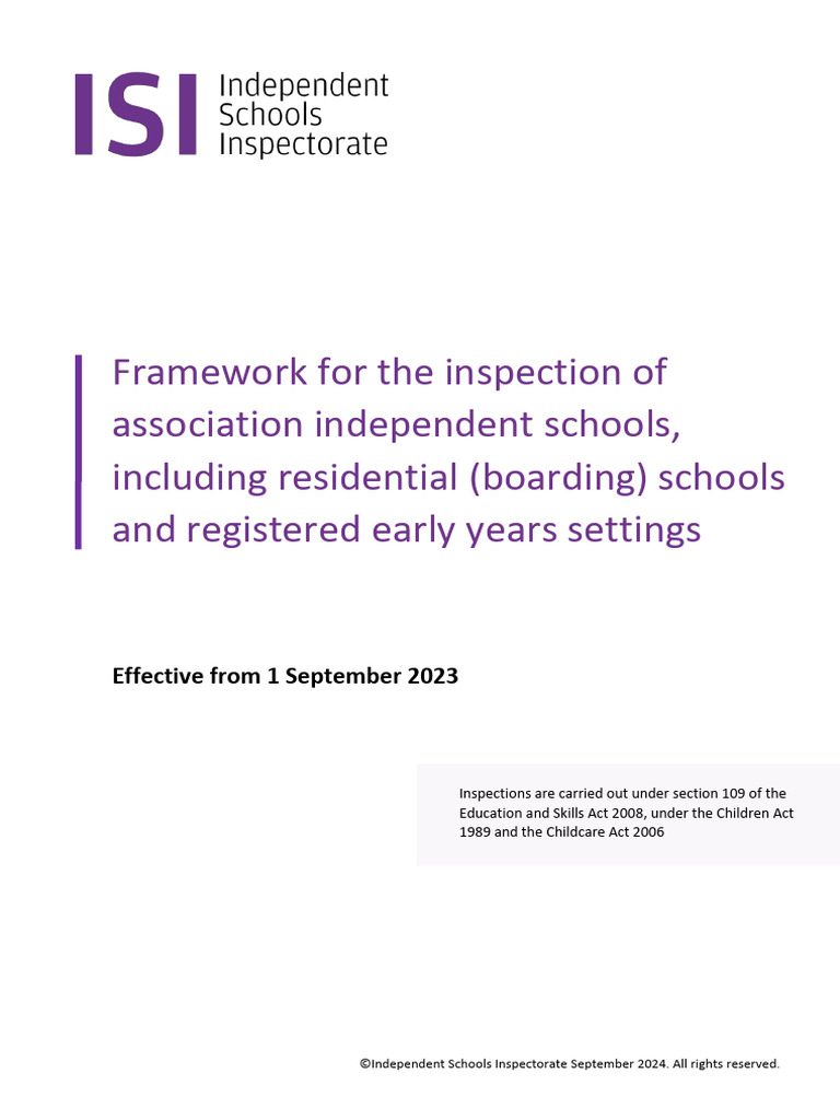 Independent Schools Inspection Guide | PDF | Leadership | Special Education