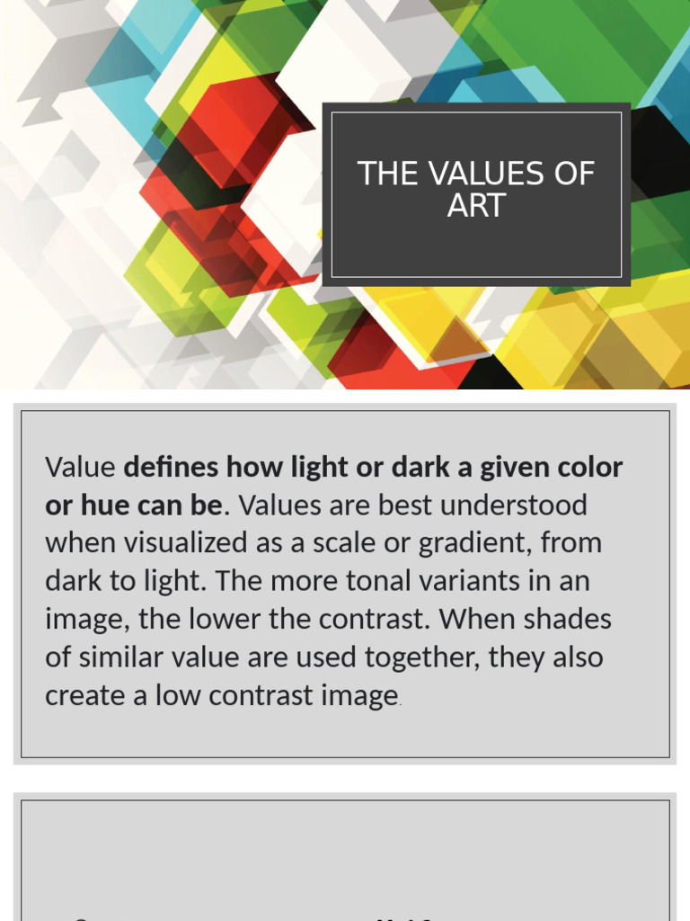 LESSON 2 The Values of Art | PDF | Aesthetics | Works Of Art
