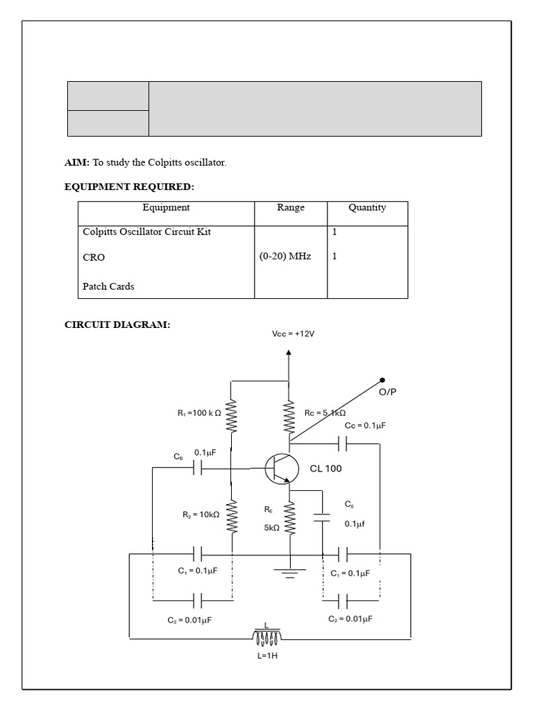 Modified ECA Experiments 9,10,11,12 | PDF | Electronic Oscillator ...