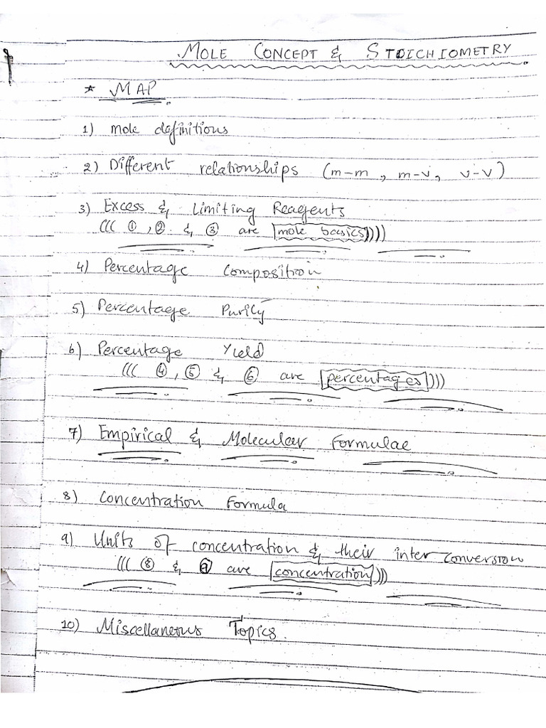 Moles Notes by Saad Hameed | PDF