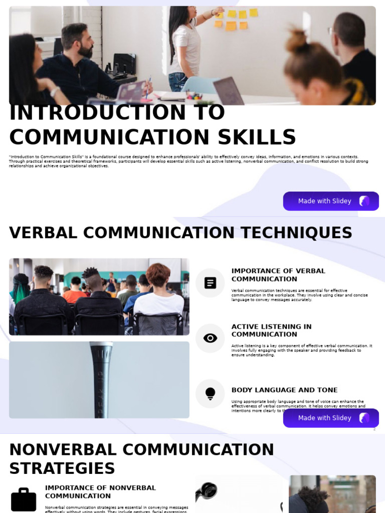 Mastering Communication Skills for Professionals | PDF | Nonverbal ...