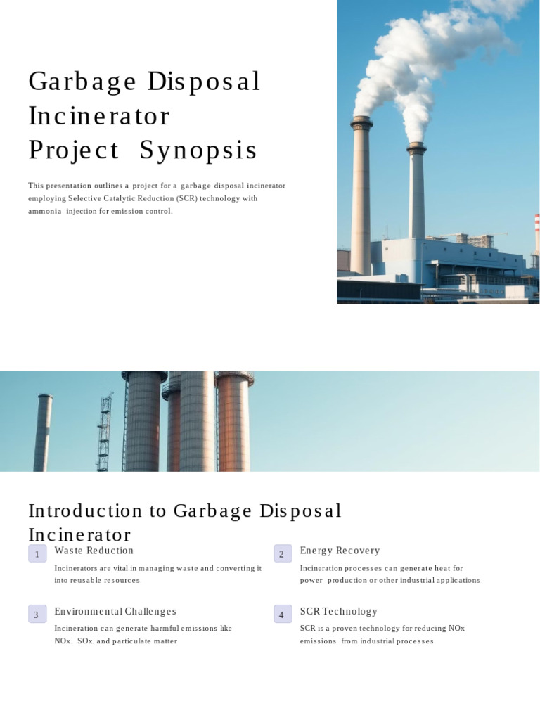 Garbage Disposal Incinerator Project Synopsis | PDF | N Ox | Chemical ...